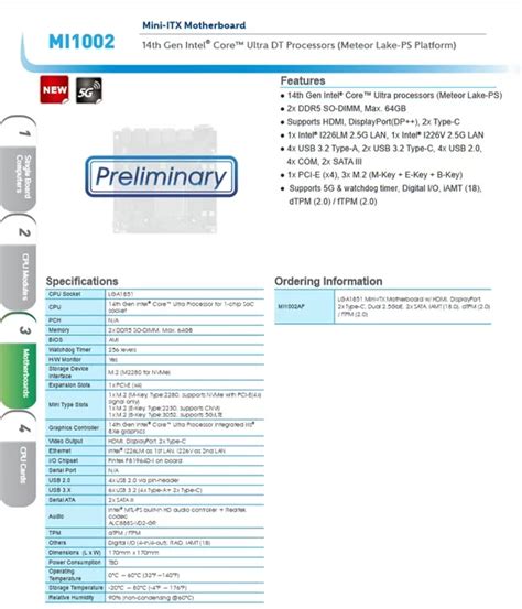 Meteor Lake 處理器有桌上型版本？ibase Mini Itx 主機板支援 Lga1851 插槽處理器
