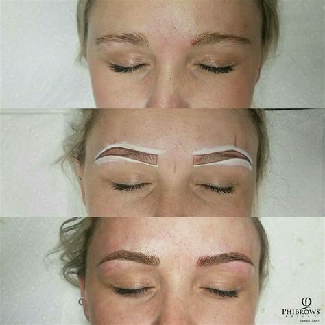Eyebrow Microblading Shaping Before And After Transformation Perfect Eyebrows Microblading