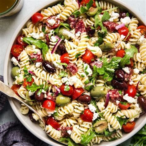 Easy Mediterranean Pasta Salad Recipe Allspice Blog