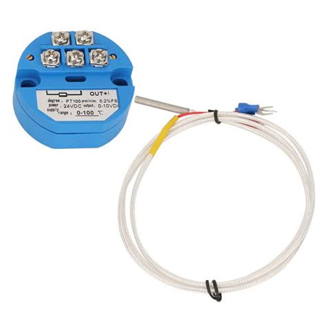 Buy Temperature Transmitter PT Temperature Sensor DC V Output Degree Temperature