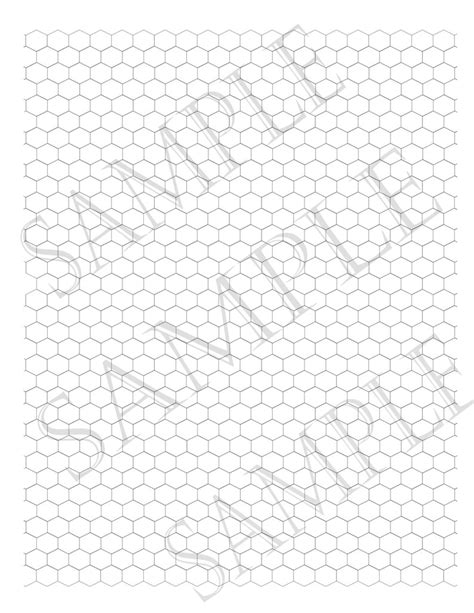 Digital Hexagon Graph Paper Graph Paper Hex Graph Paper Etsy