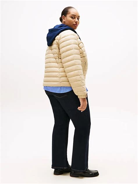 Curve Ultra Light Down Jacket Beige Tommy Hilfiger