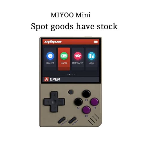 Miyoo เครื่องเล่นเกมคอนโซลวิดีโอเกม หน้าจอ Ips Hd 2 8 นิ้ว ระบบ Linux ขนาดเล็ก แบบพกพา สไตล์เร