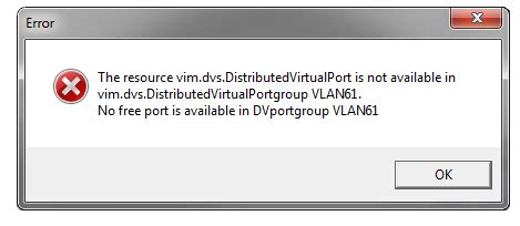 Nexus 1000v Out Of Ports On A Virtual Switch