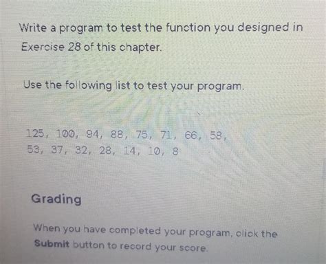 Solved Write A Program To Test The Function You Designed In Chegg Com
