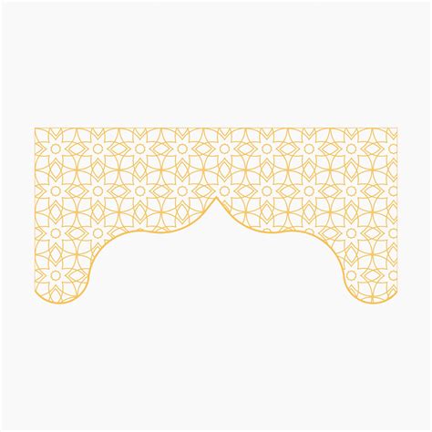 Premium Vector Gold Islamic Pattern Frame