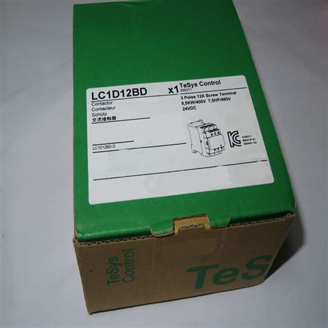 Lc1d12bd Contactors Best Quality Electric Contactor 3 Poles 12a Dc