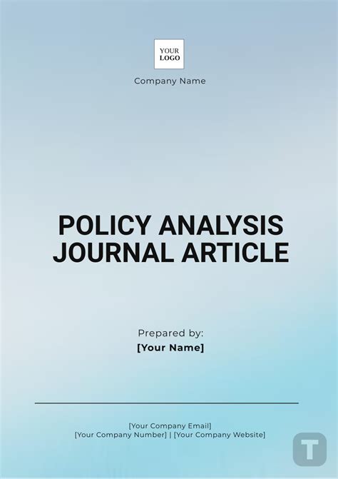 Free Policy Analysis Journal Article Template To Edit Online