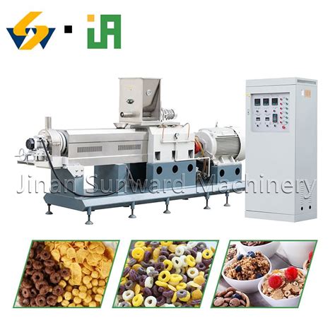 China Manufacturer Extrusion Corn Flakes Maker Machine Processing Line Breakfast Cereal