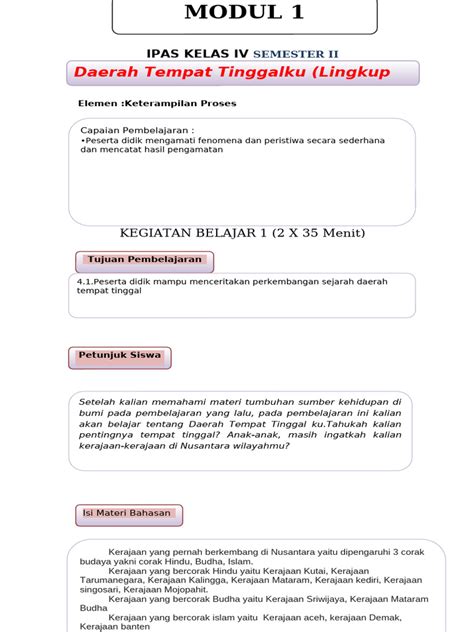Template Modul Pembelajaran 1 Pdf