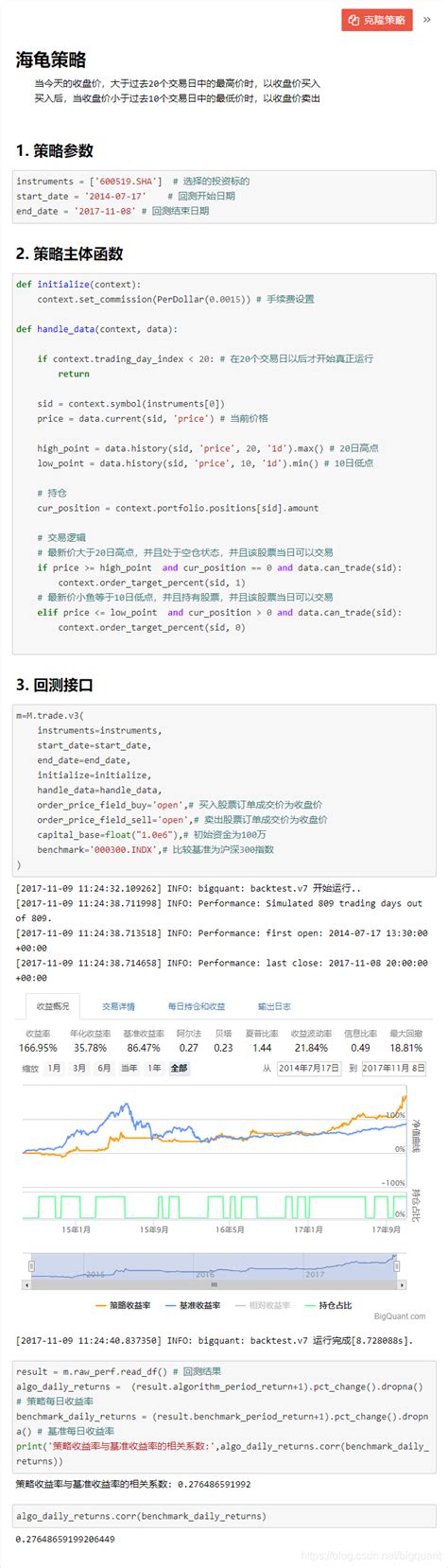 量化投资策略——海龟策略 Csdn博客