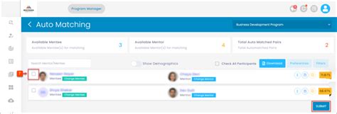 Create A Match In Preference Matching Process Mentoring Complete