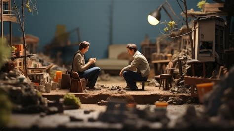 Premium Ai Image Immersive Miniature Universe Captivating Stylised 3d