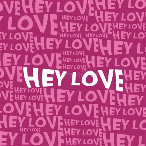 Hey Love Cover Banner Vinyl Cover Square Poster Background With