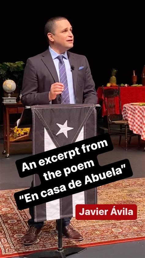 An Excerpt From The Poem En Casa De Abuela” From The Show The Trouble