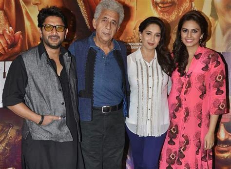 Madhuri Huma Arshad And Naseeruddin Shah At Promotion Of Movie Dedh