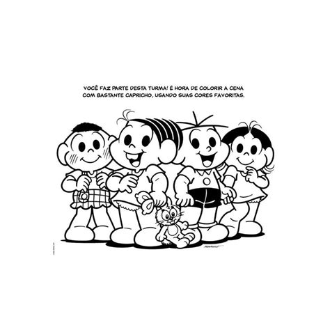 Turma Da Monica Para Colorir