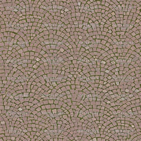 Red Arched Cobblestone Top Texture