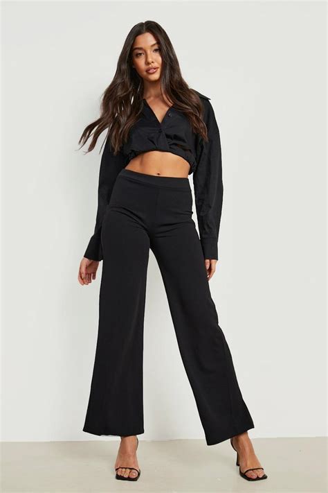 Wide Leg Trousers Palazzo Pants Boohoo Uk