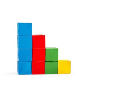 Premium Photo Colored Wooden Cubes