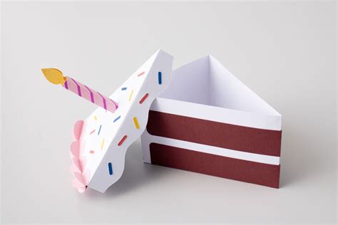 Birthday Cake Slice Box Cake Slice Boxes Cricut Birthday Cake Slice