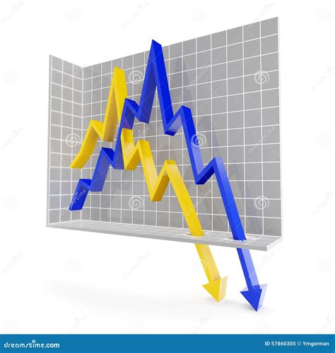 Diagramme Avec L évolution à La Baisse Illustration Stock Image 57860305