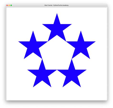Star Fractal With Python And Turtle Tutorial And Source Code Python And Turtle