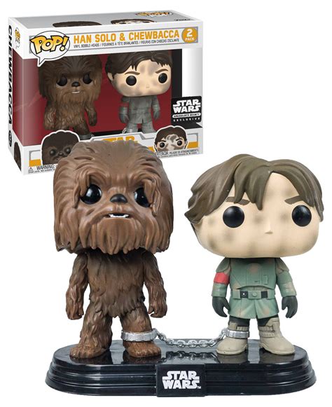 Funko Pop Star Wars Han Solo And Chewbacca 2 Pack Smugglers Bounty