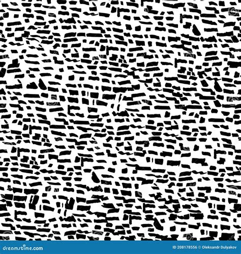 Seamless Stripe Pattern Vector Black White Background Dotted Line