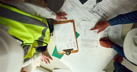 Architect Hands And Team In Planning Above For Construction Building