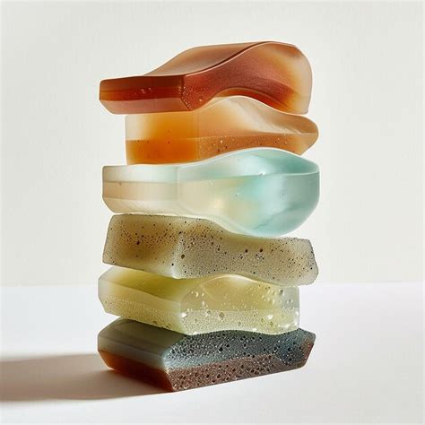 An Object Made Of Glass With Multiple Layers Each Layer Representing Different Colors And
