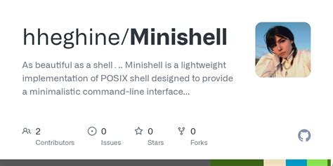 Github Hheghineminishell As Beautiful As A Shell․ Minishell Is A