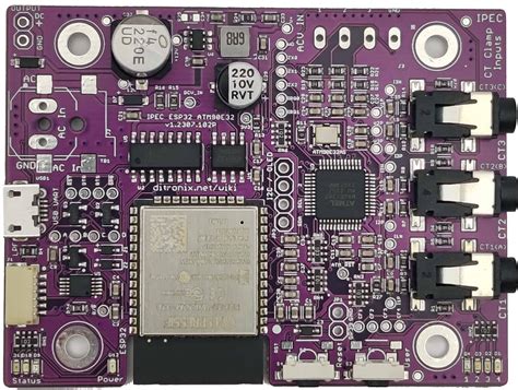 Ipec 1 Esp32e Atm90e32 Dac Iot Power Energy Controller Board Ditronix