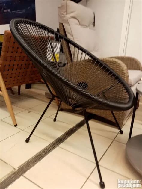 Lounge Crna Stolica Nova Stolca Za Terasu I Bastu Kupujemprodajem