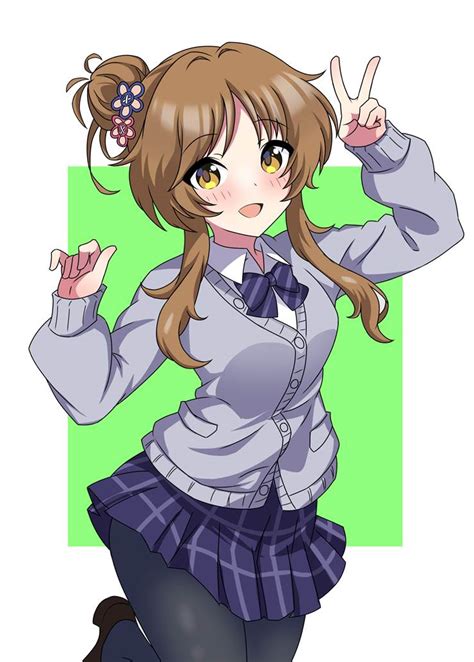 高森蓝子开衫制服偶像大师灰姑娘女孩图片尺寸2591x3624 Bobopic