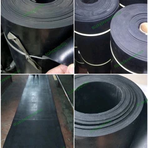 Jual Rubber Sheet 2mm X 10cm X 100cm Karet Hitam Lembaran Jakarta