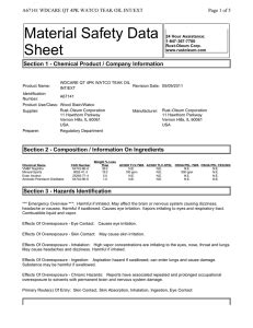 Material Safety Data Sheet Rust