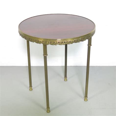 Small Side Table With Brass Legs 120016