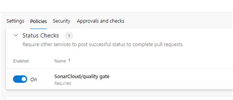 azure devops sonar quality gate not matching status check sonarqube