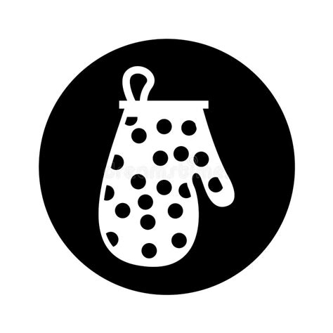 Icono Aislado Utensilio Del Guante De La Cocina Ilustración Del Vector