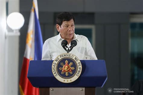 President Rodrigo Roa Duterte Delivers His Message After The Ceremonial