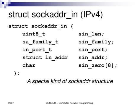Ppt Csce 515 Computer Network Programming Socket Powerpoint