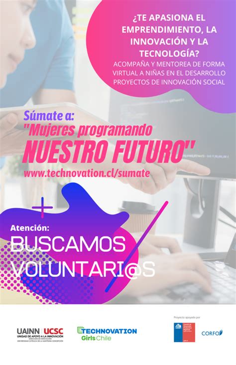 Búsqueda de voluntarios para ejecución del programa Mujeres programando nuestro futuro
