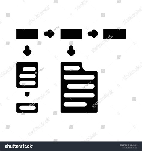 Learning Structure Glyph Icon Vector Learning Stock Vector Royalty