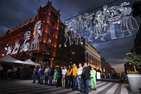 Encendido de luces en el día de muertos 2023 homenaje a José Guadalupe