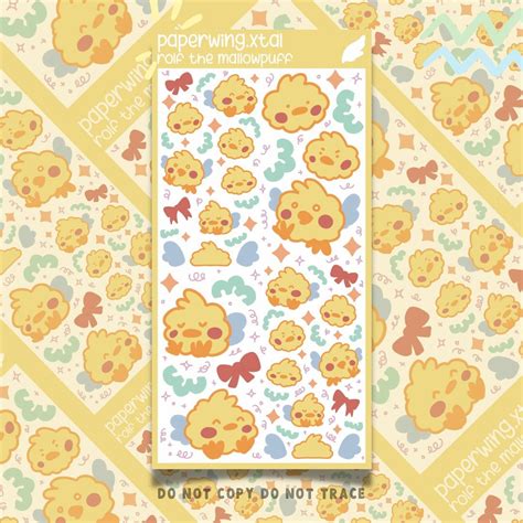 Paperwing Xtal ⭐️ Rolf The Mallowpuff Deco Sheet ⭐️