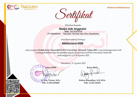 E Certificate Nadya Ade Anggraini Pdf
