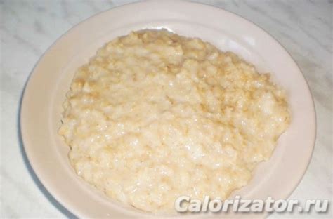 Овсянка на молоке и воде - калорийность, состав, описание - Calorizator.ru