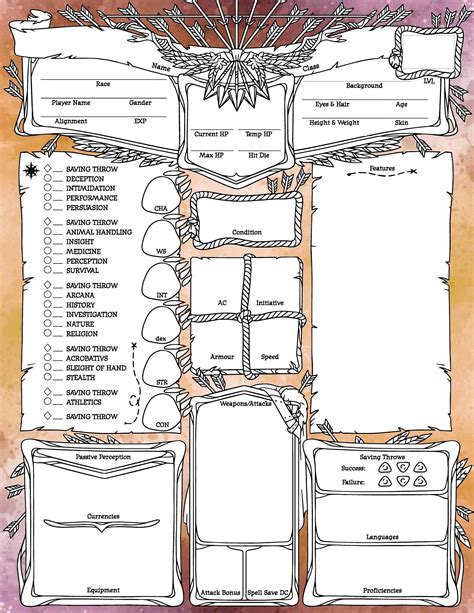 How To Fill Out Dandd Character Sheet