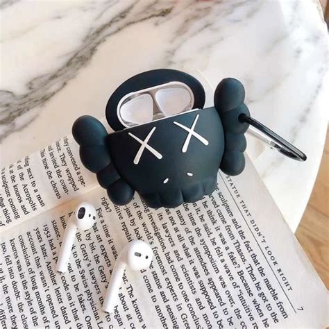 Coque Airpodskaws Noir Xx Protection Coque En Silicone Antichoc